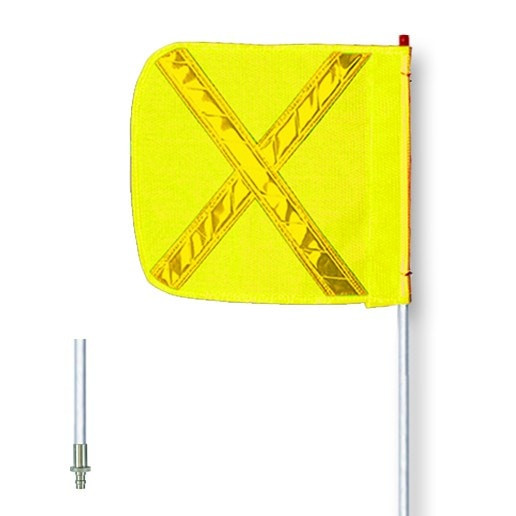 CHECKERS General-Purpose 10' Non-Lighted Warning Whip w/ Quick ...