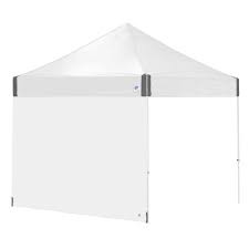 E-Z UP 10' PRO Sidewall, White, Straight Leg - EnSafeCo.com