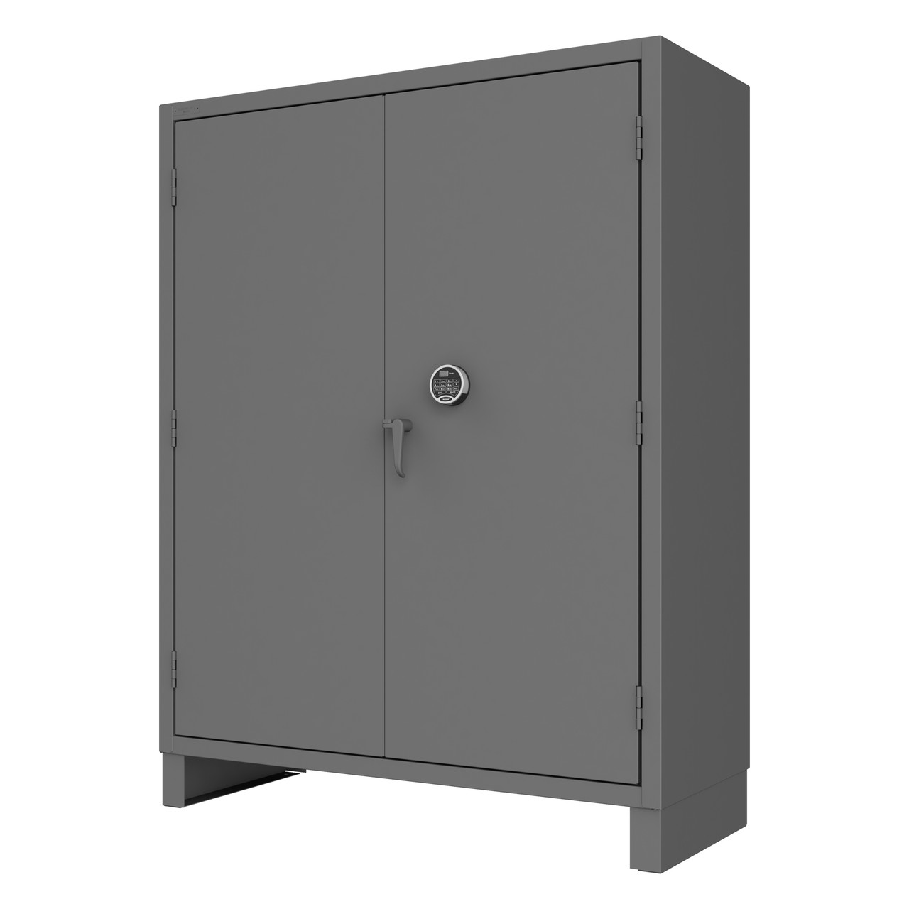DURHAM Access Control Cabinet, 14 Gauge, 4 Shelves, 60 x 24 x 78