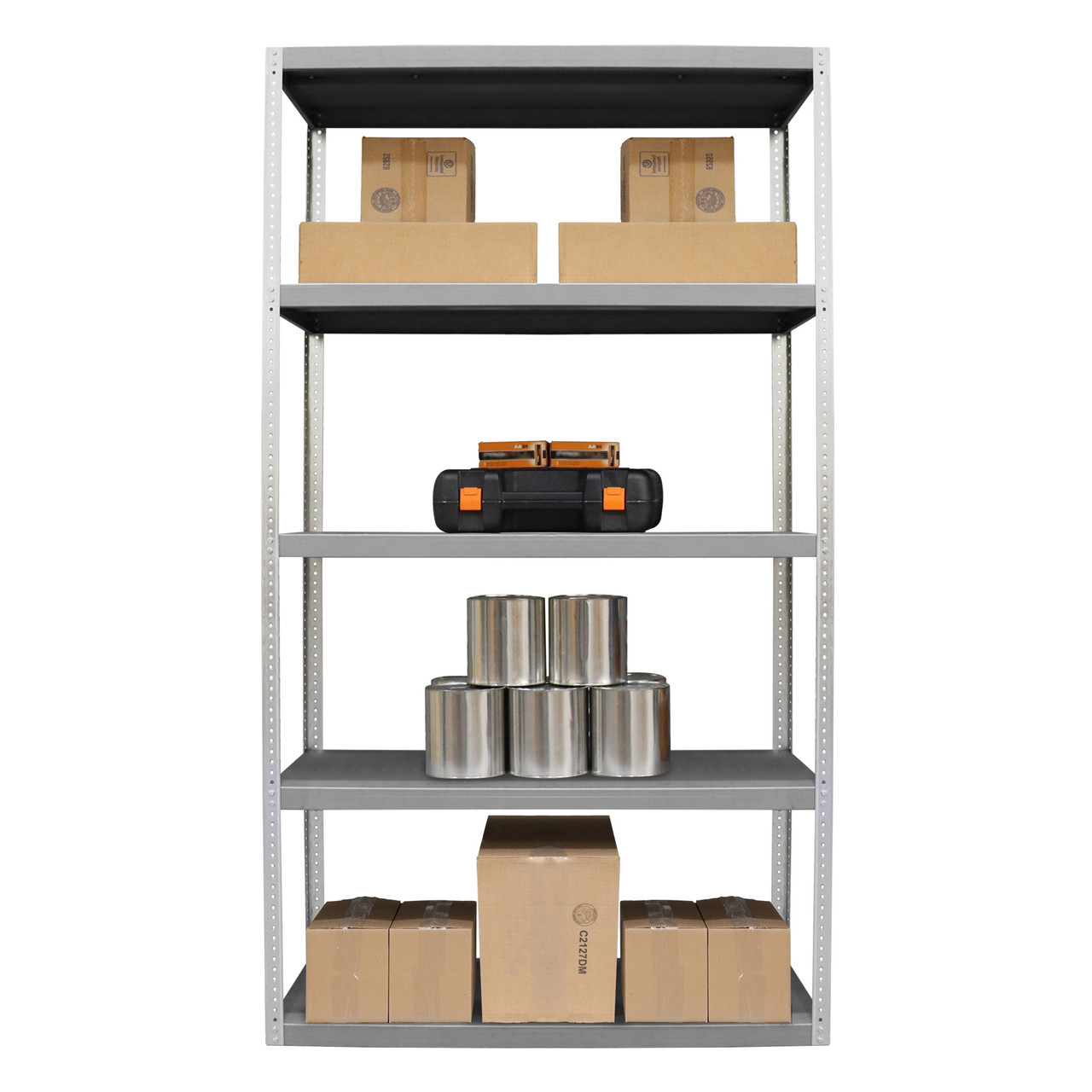 DURHAM Heavy Duty Shelving, 5 Shelves, 48 x 24 x 96