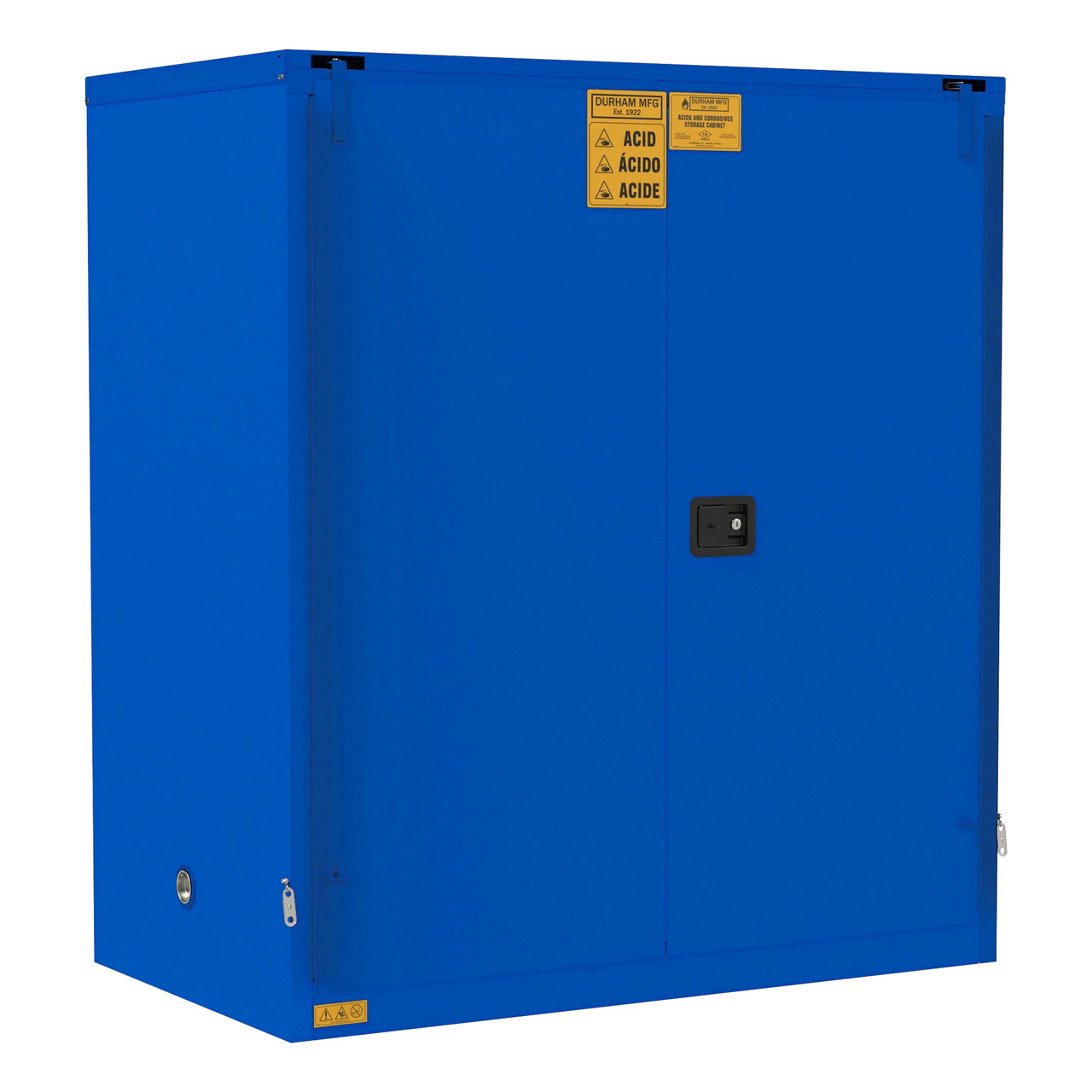DURHAM Corrosive Storage, 120 Gallon, Self Close