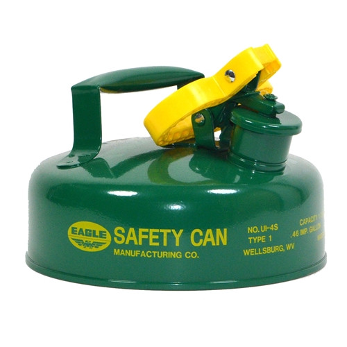 EAGLE 2 Quart Safety Can for Combustibles, Type I, Flame Arrester ...