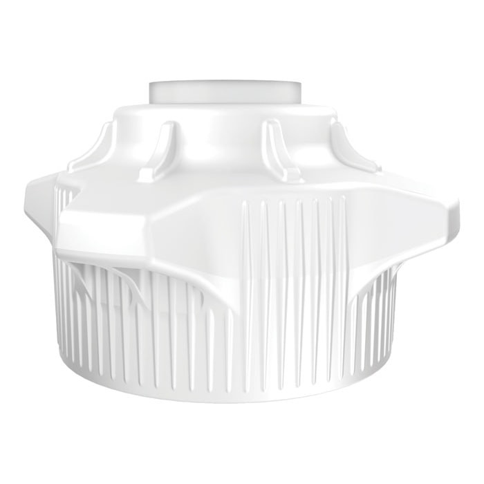 JUSTRITE 120mm Carboy Cap, Open Top, Closed Adapter - 12897 - EnSafeCo.com