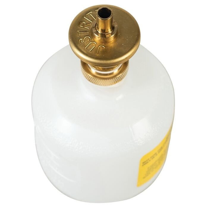 JUSTRITE 8 Ounce Plastic Dispensing Can, Brass Dispenser Valves ...