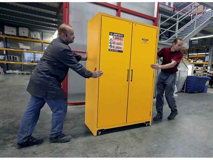 JUSTRITE Cabinet Mover for 30 and 45 Gallon EN Safety Cabinets, Set of ...