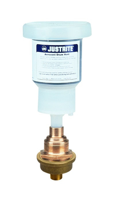 JUSTRITE Drum Vent With Aerosolv® Filter, Extra Replacement Filter, 3/4 ...