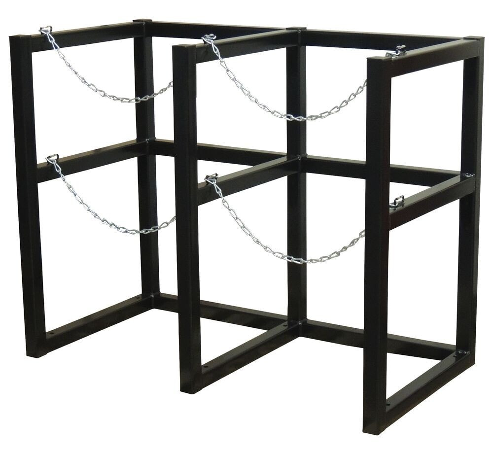 JUSTRITE 2 Wide by 1 Deep, Cryogenic Gas Cylinder Storage Rack, 2 ...