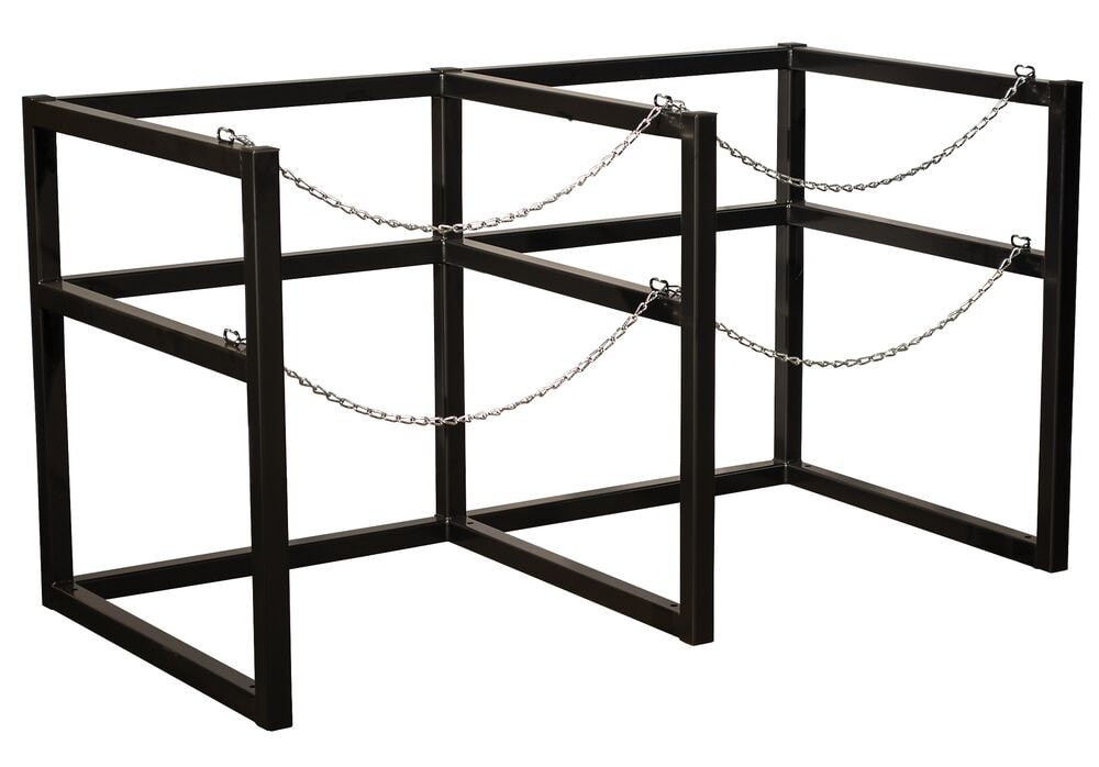JUSTRITE 2 Wide by 1 Deep, Cryogenic Gas Cylinder Storage Rack, 2 ...