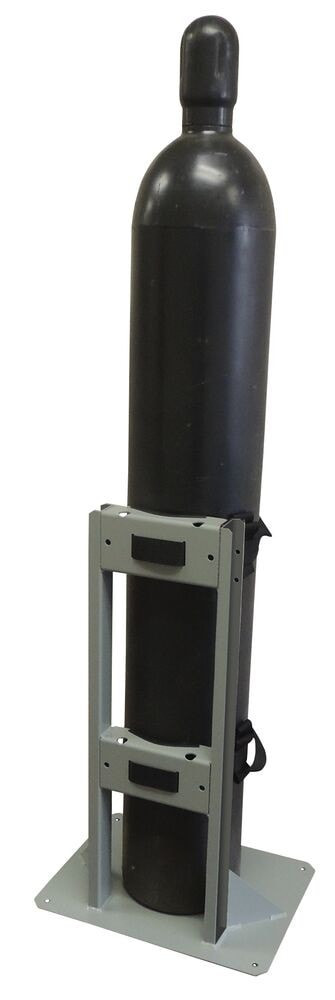 JUSTRITE Steel Gas Cylinder Storage Stand, 1 Cylinder Capacity - 35278 ...