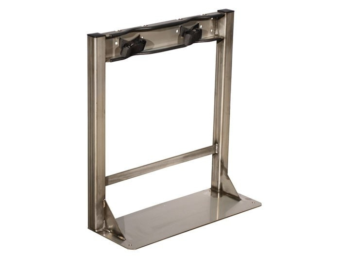 JUSTRITE Stainless Steel Gas Cylinder Stand, 2 Cylinder Capacity ...