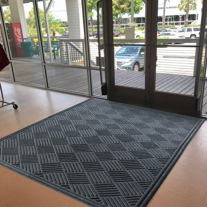 NOTRAX Moisture & Debris Entrance Mat Diamond CTE 2'x 3' Charcoal ...