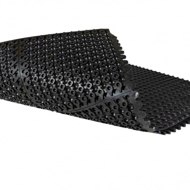 NOTRAX Easy Snap Interlocking Rubber Mat Skymaster® HD 3X3 Black ...