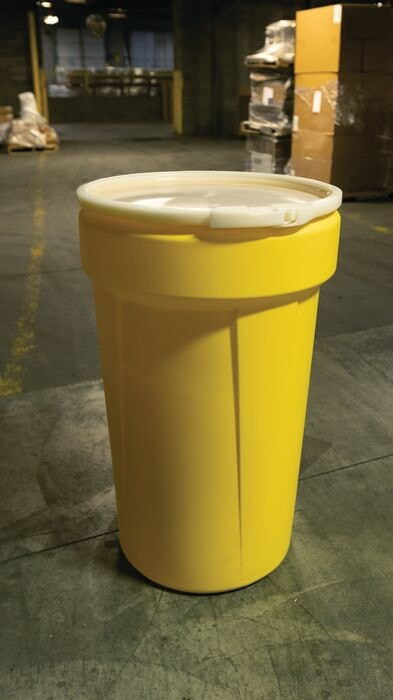 EAGLE 55 Gallon, Plastic Lever-Lock, Lab Pack Open Head Plastic Barrel ...