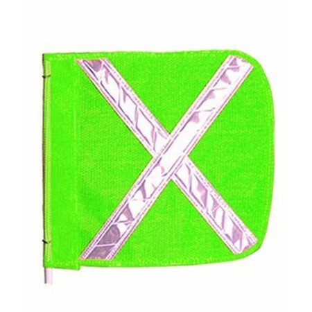 CHECKERS 12" Replacement Flag for Warning Whips with White Reflective X ...