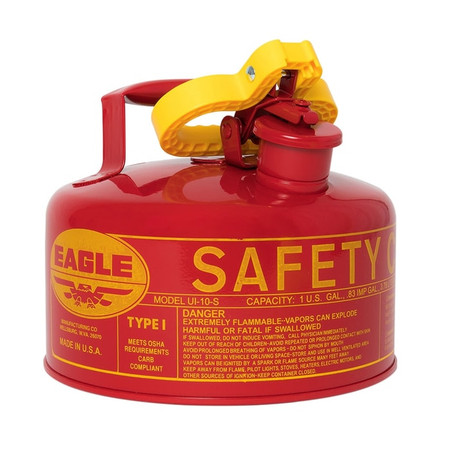 Eagle Type 1 Gallon Steel Safety Can for Flammables, Type I, Flame ...