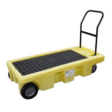 ENPAC 2 Drum Poly Spill Cart All-Terrain | EnSafeCo