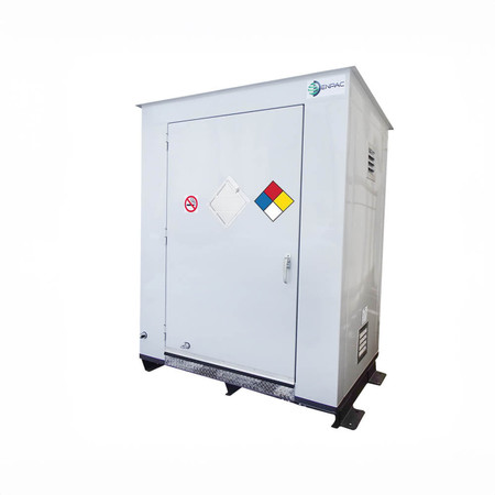 ENPAC Steel HazMat Storage Building, Non-Combustible - 5'x5'x9'H | EnSafeCo