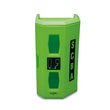 ALLEGRO Hi-Viz Heavy Duty Single SCBA Wall Case, Yellow - EnSafeCo.com
