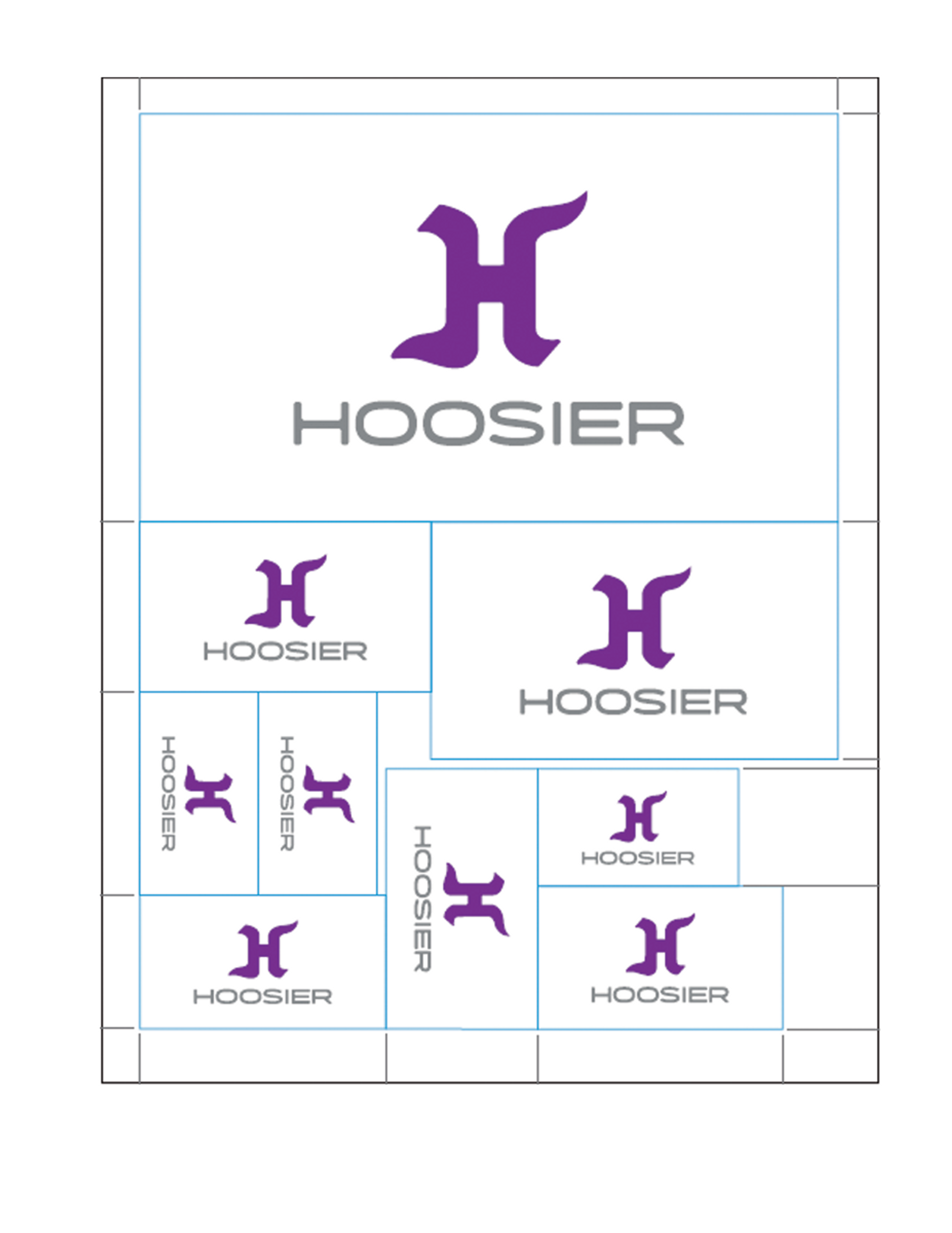 STACKED STICKER / DECAL SHEET - Hoosier Racing Tire