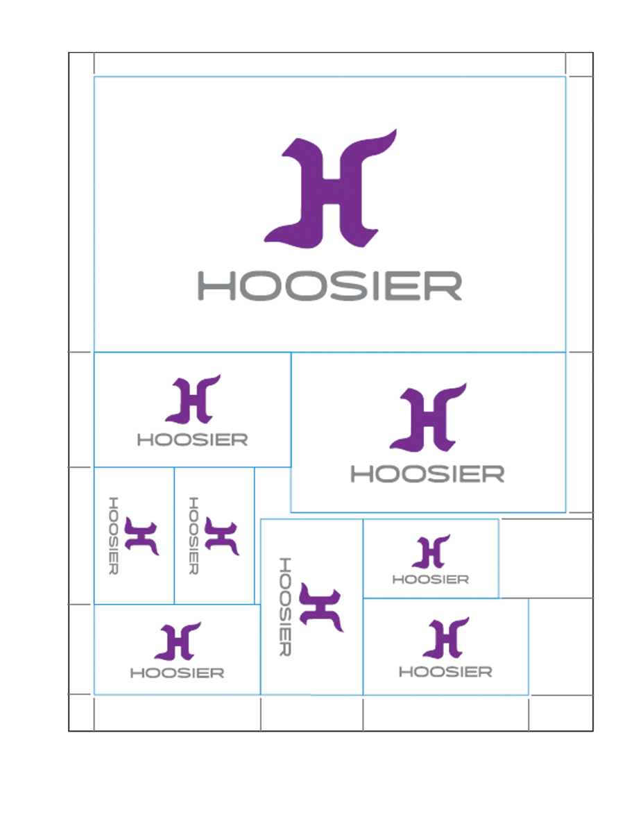 STACKED STICKER / DECAL SHEET - Hoosier Racing Tire
