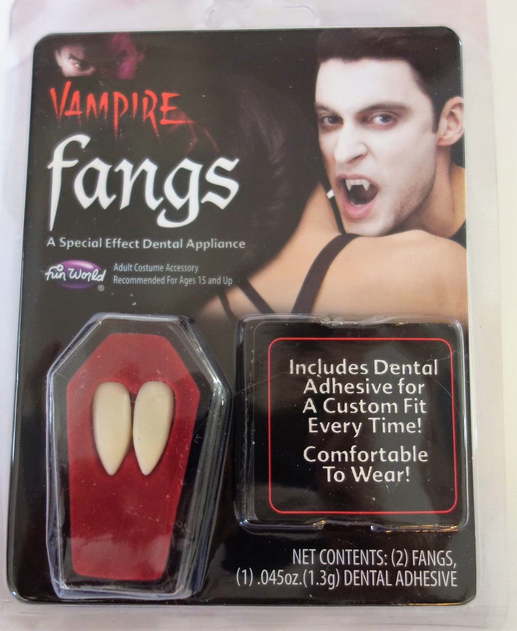 Vampire Fangs With Reusable Dental Adhesive The Littlest Costume Shop