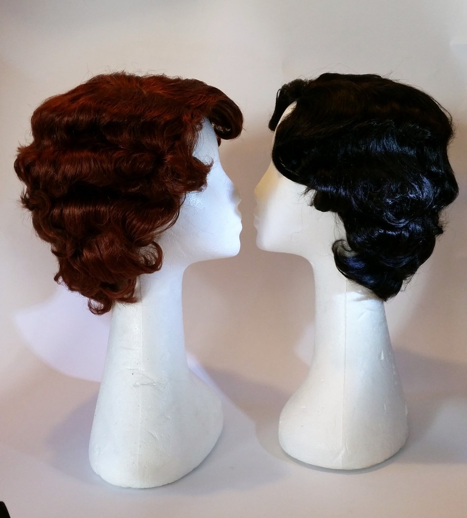 1920's Finger Waved Flapper Wig for Hire - The Littlest Costume Shop