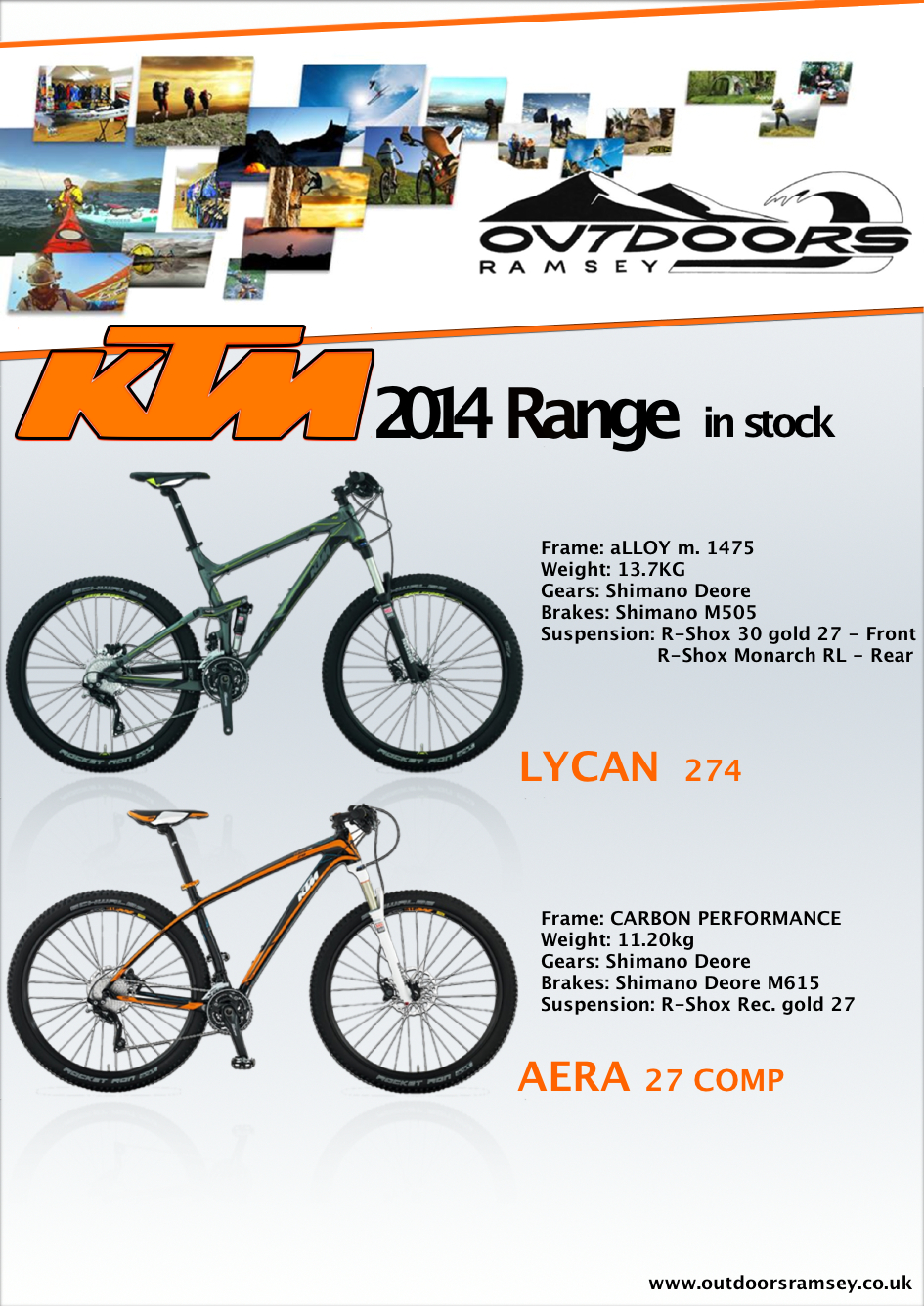 NEW 2014 KTM Range - Outdoors Ramsey Limited