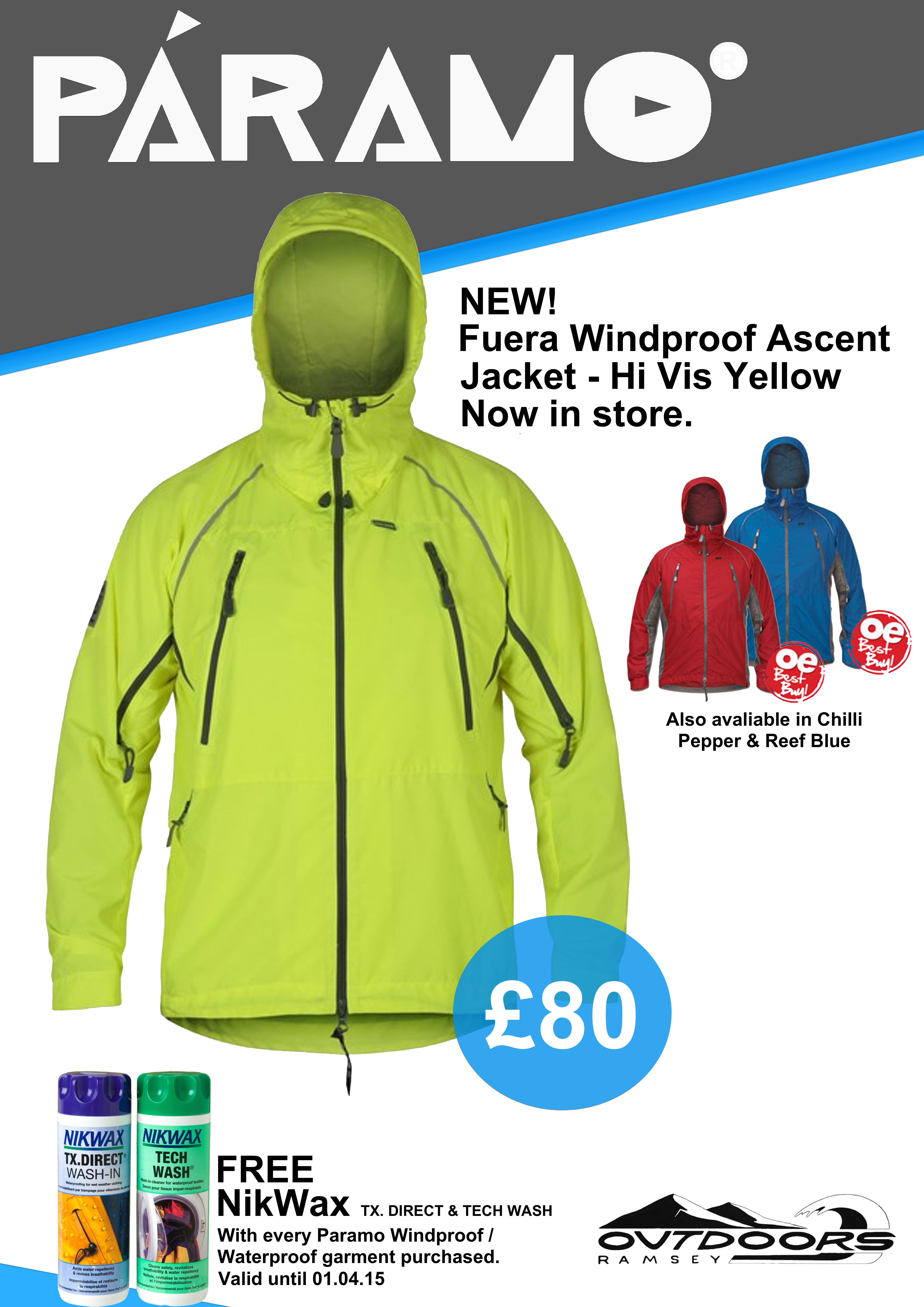 Paramo Fuera Ascent Windproof Jacket. - Outdoors Ramsey Limited