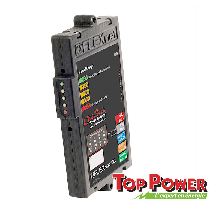 FLEXnet DC monitors 3 shunts battery management - Outback - Top Power Store