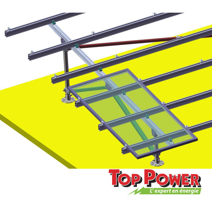 Steel Pipe Ground System Rack - 2x4 panels - Top Power Store