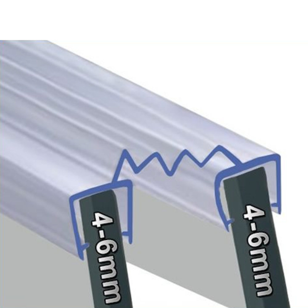 Shower Seal UK - BIF037 - Bi Fold or Channel Seal - Fits Glass ...