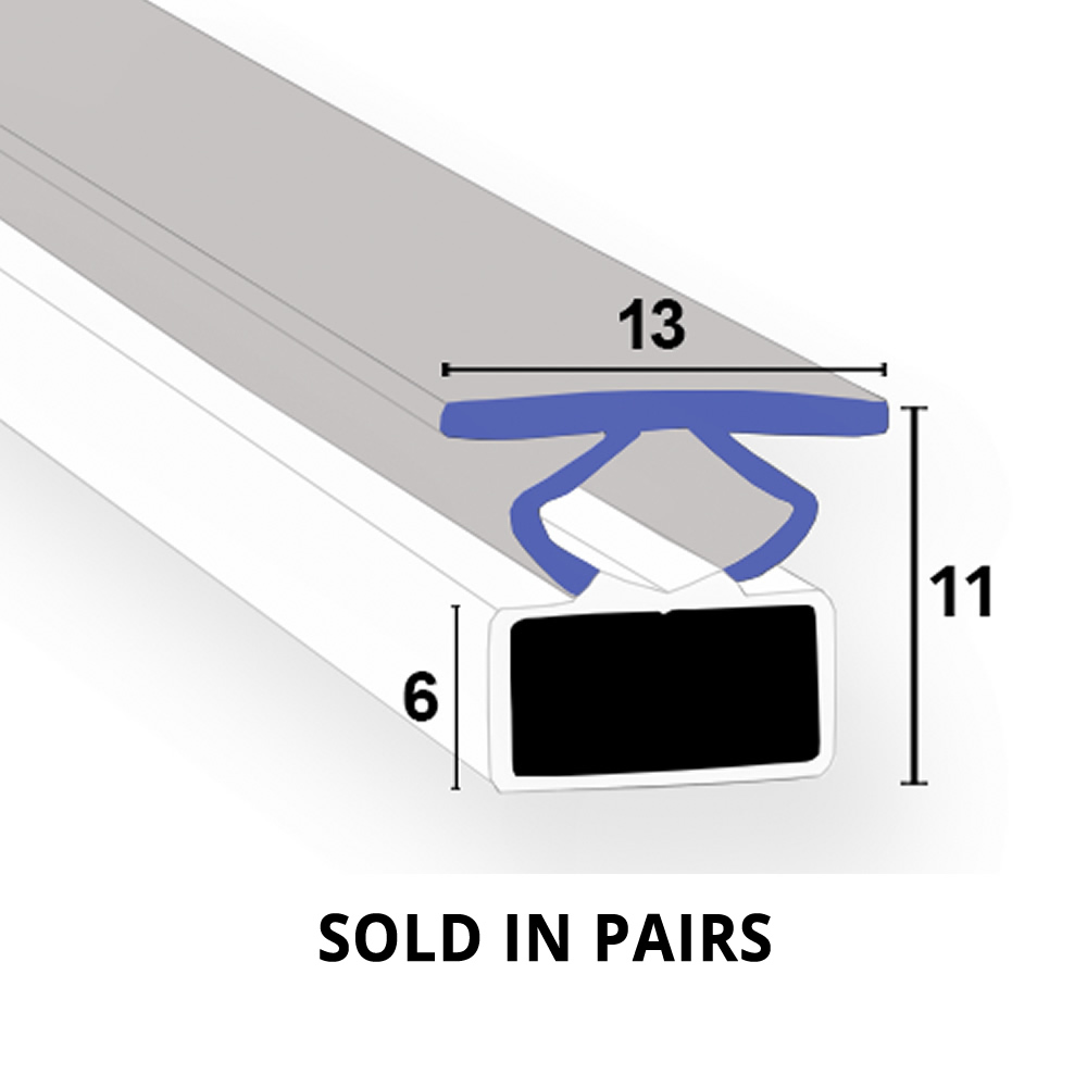 Shower Seal UK - MAG033 - Magnetic Shower Screen Seal - Channel Seals ...