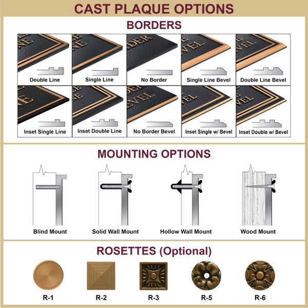 Rectangular Standard Size Plaques