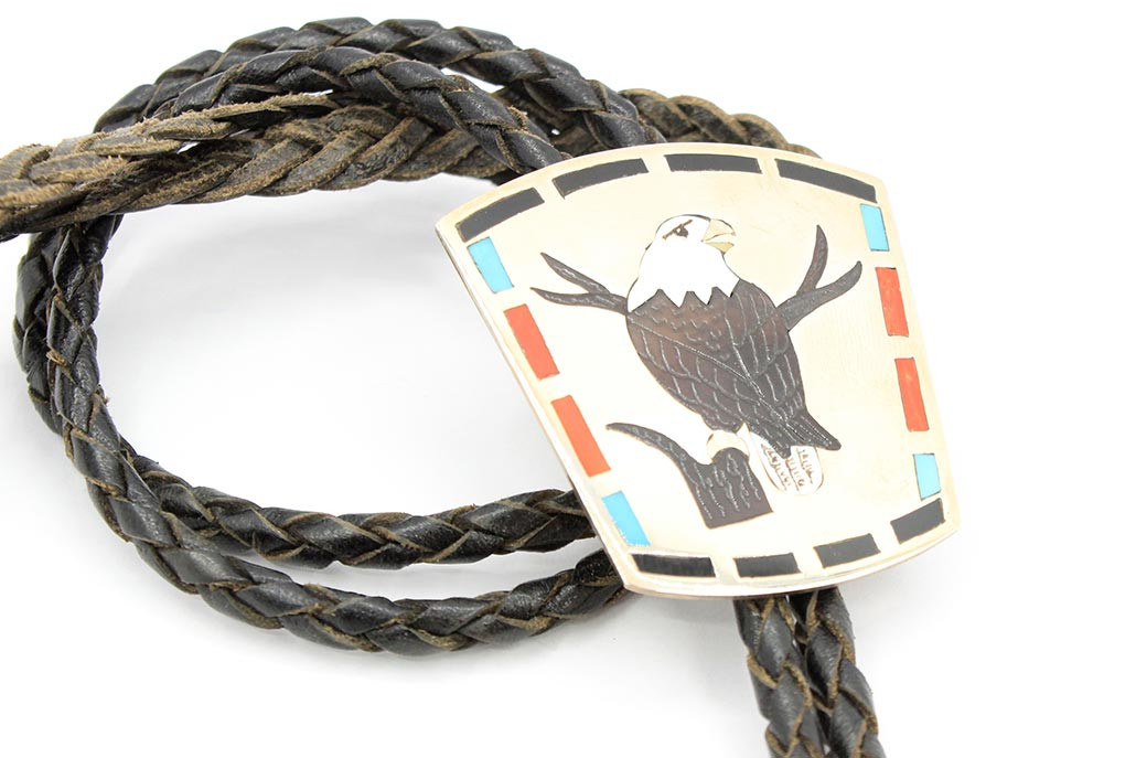 Derrick & Nichelle Edaakie Eagle Bolo- silver star jewelry- old town ...