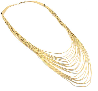 Liquid Gold Waterfall Necklace 081624- silver star jewelry- Arizona ...