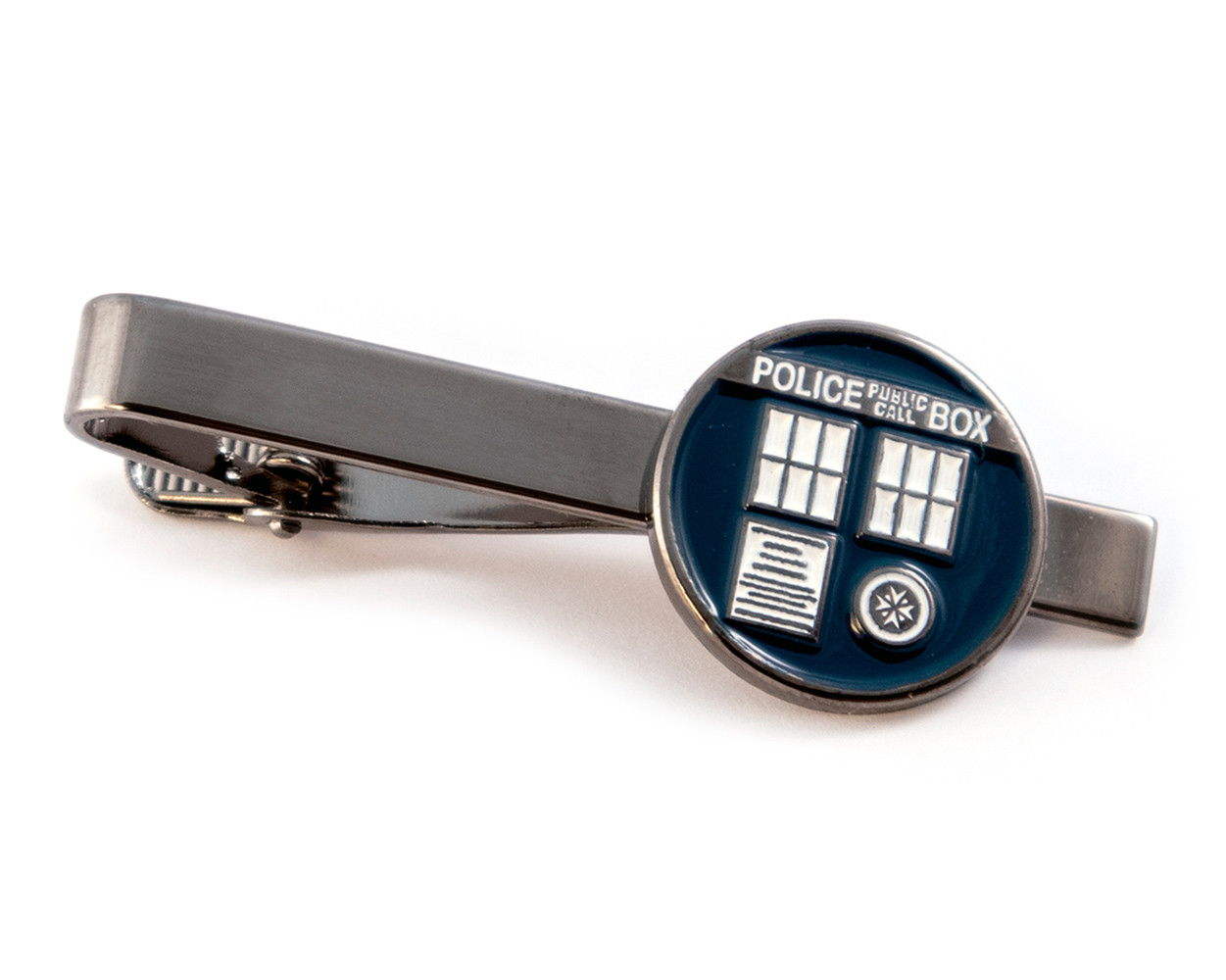 Tardis Cufflinks, Doctor Who Tie Clip Set