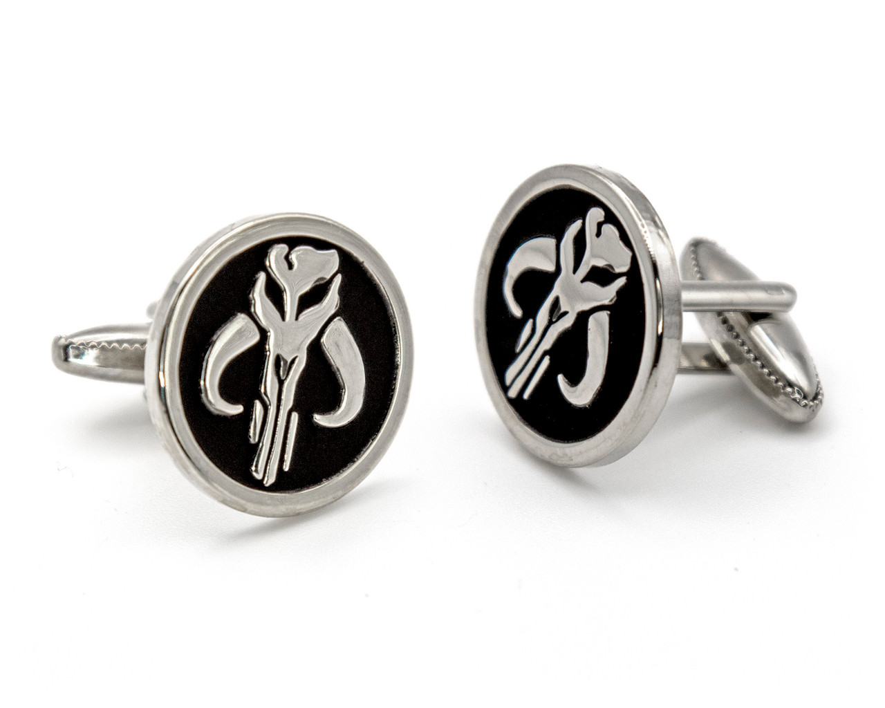 Star Wars Mandalorian Cufflinks and Tie Clip Set