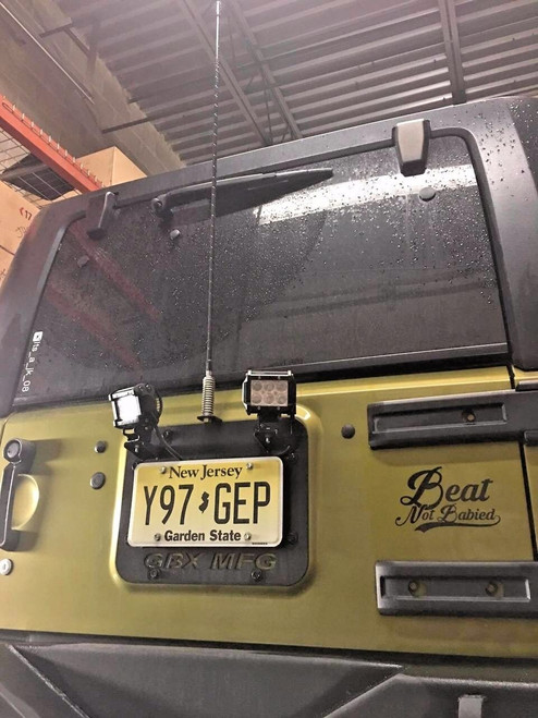 JK Tailgate Panel License Plate Utility Mount