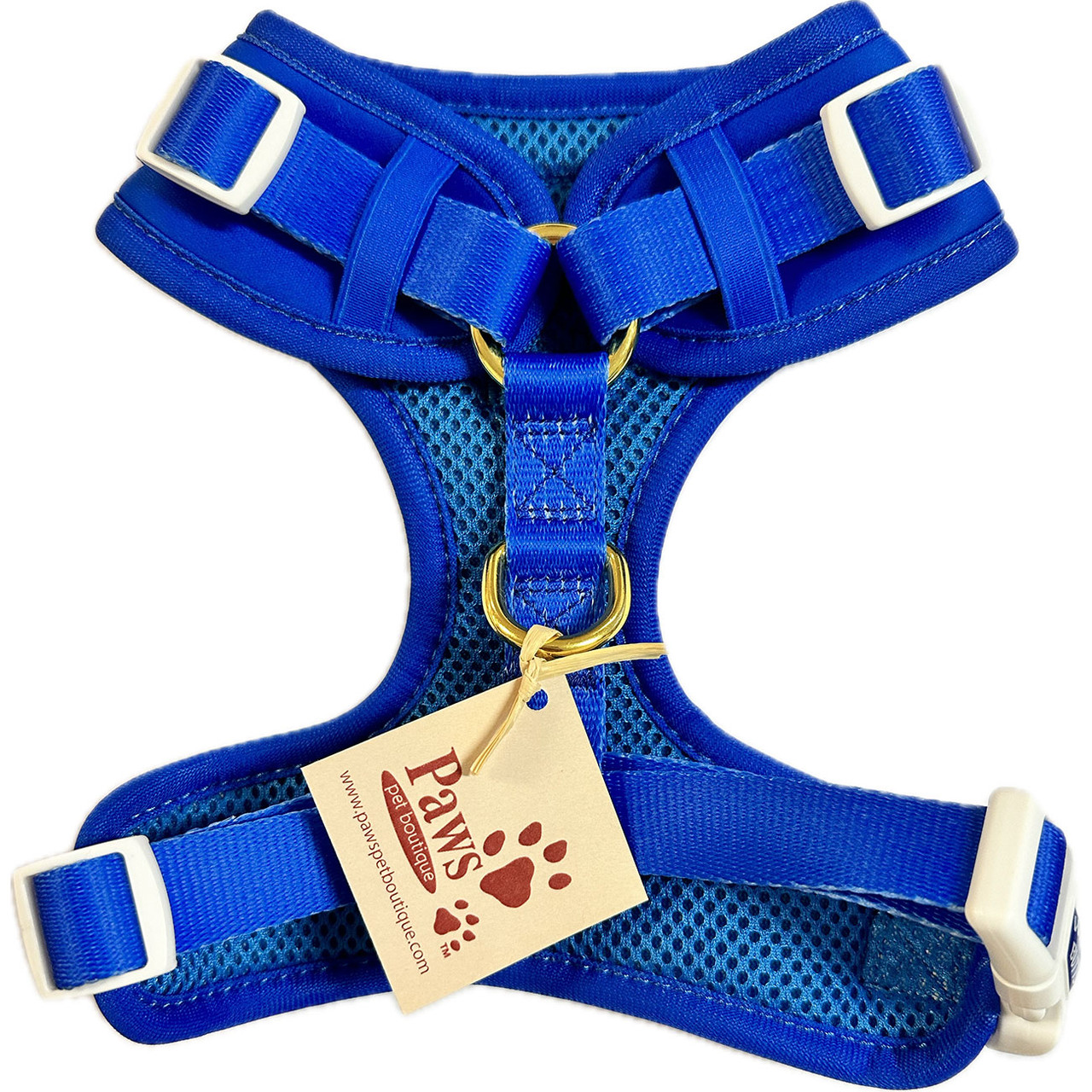 Cobalt Blue Dog Harness | Wiggle Butts Soft Dog Harness