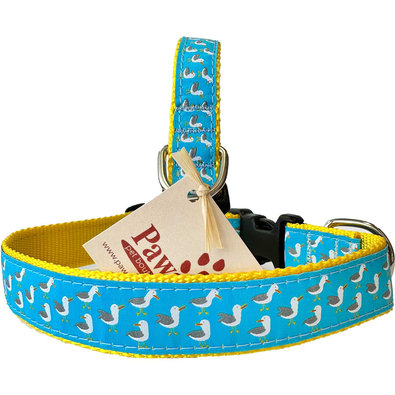 Shore Bird Dog Collar | Dog Collar Made in USA | Beach Dog Collar