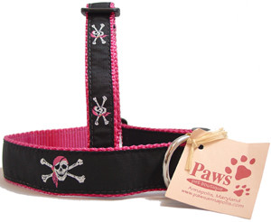 Skull and Cross Bones Dog Collars, Paws pet boutique