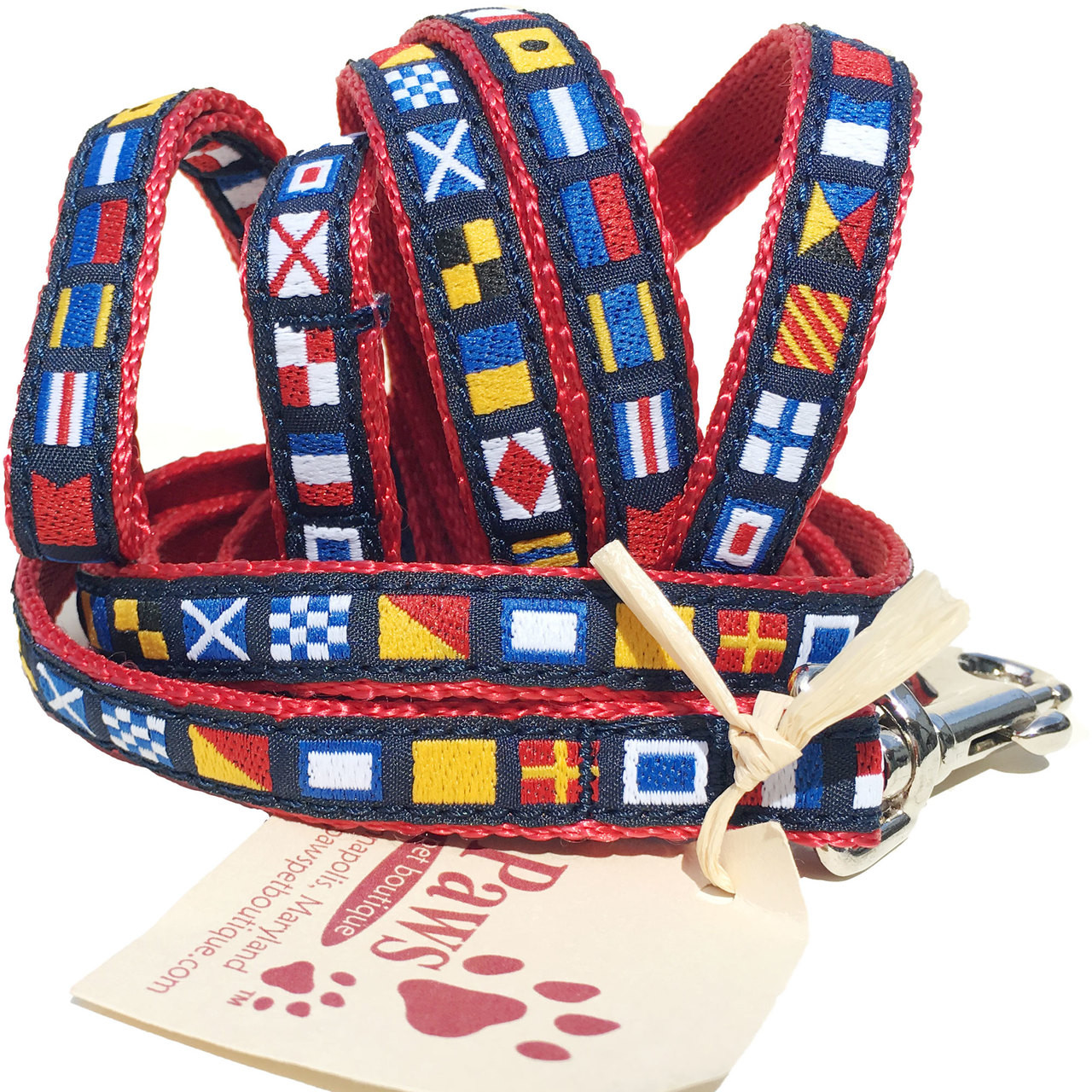 Nautical Flag Dog Collars Made in USA | Classic Boat Collars
