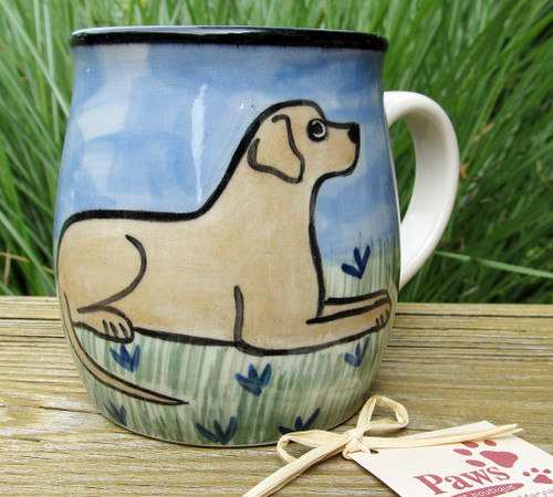 Hand-painted Yellow Lab Mugs | Dog Mugs Made in USA