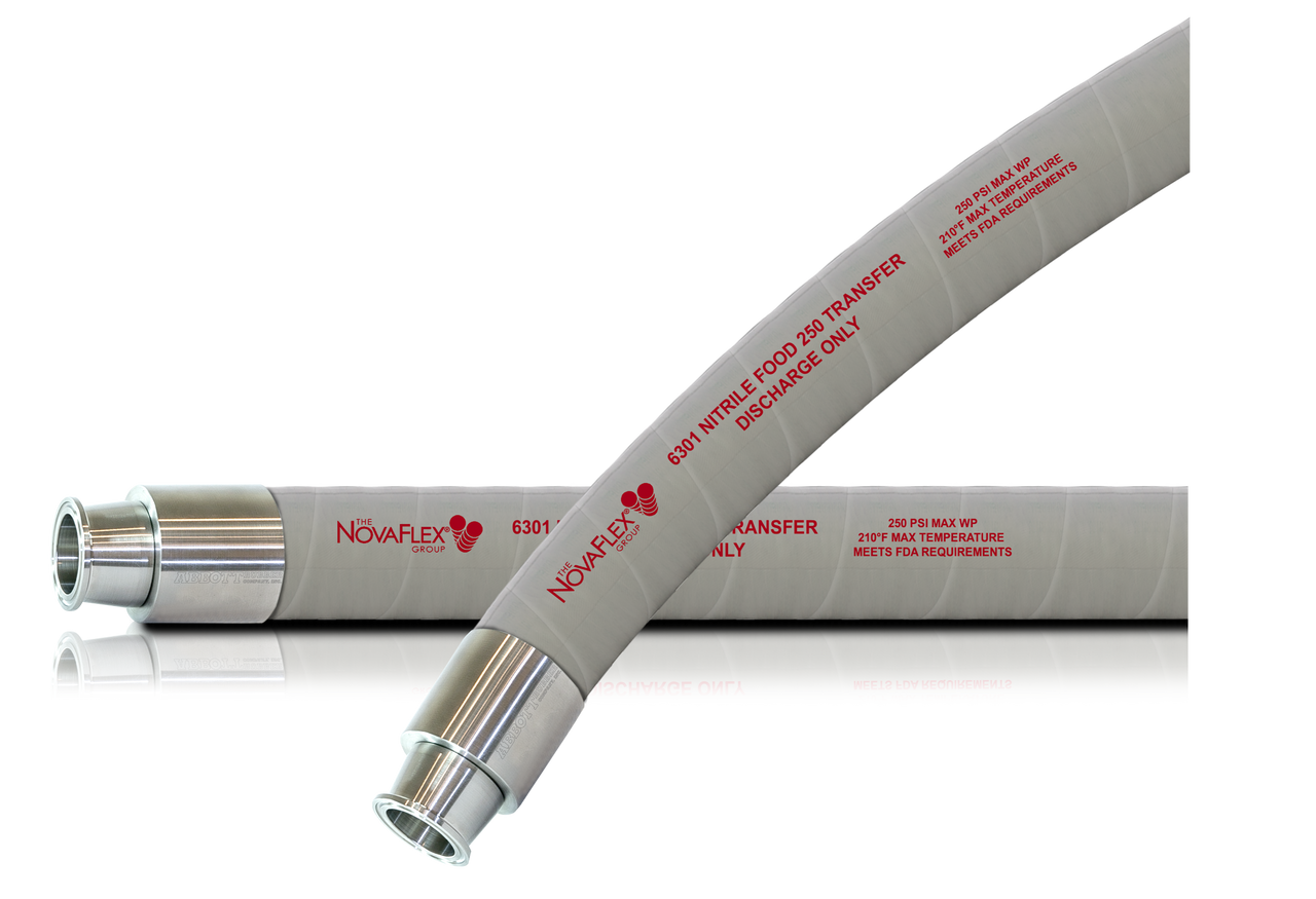 Novaflex 6301WT Food Hose Assembly with Tri-Clamps