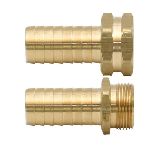 Male & Female Brass Long Shank Couplings - Set - Brewers Hose ...
