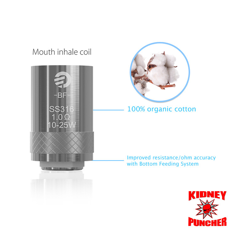 JoyeTech Cubis/AIO BF SS316 Coils - 5 Pack - Kidney Puncher