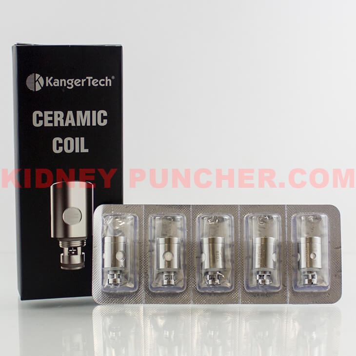 Kanger Ceramic Replacement Coils - 5pk - 0.5ohm - Kidney Puncher