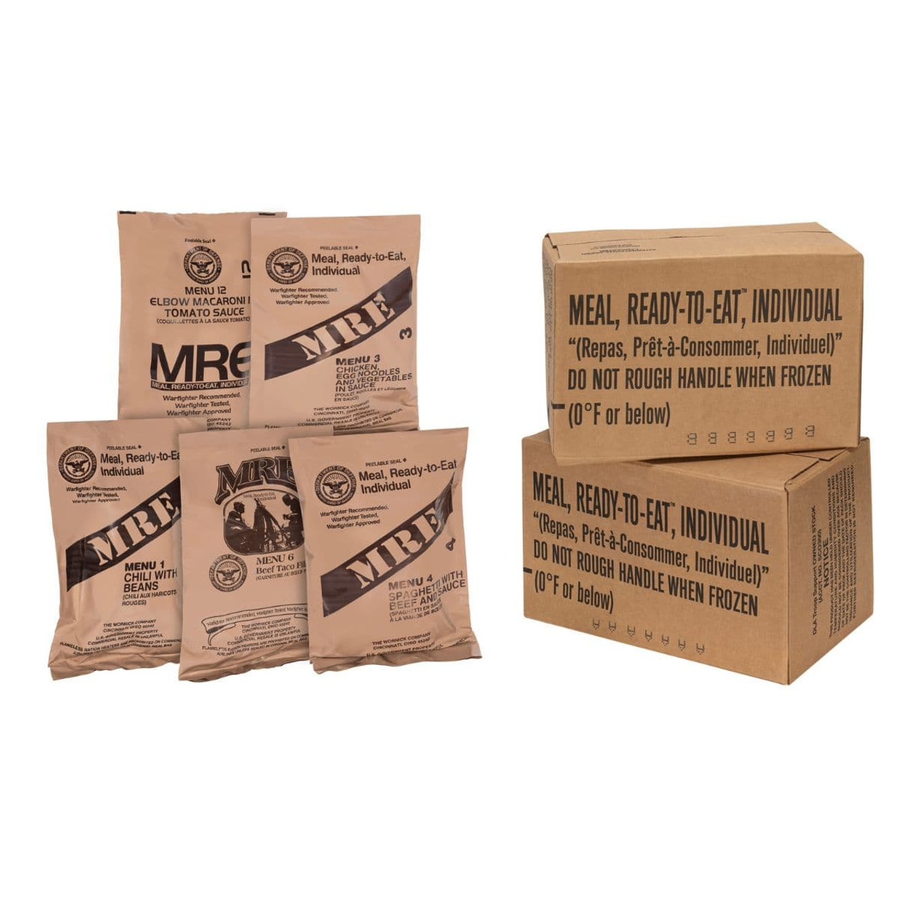 Genuine Issue MRE Meals Ready-to-Eat Emergency Food