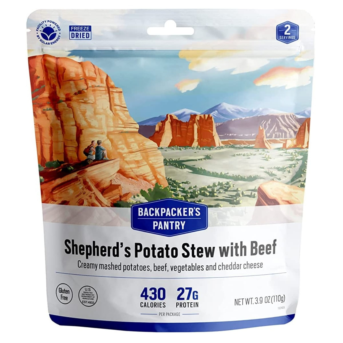 Backpacks Pantry Shepherd's Potato Stew with Beef freeze-dried camping meal