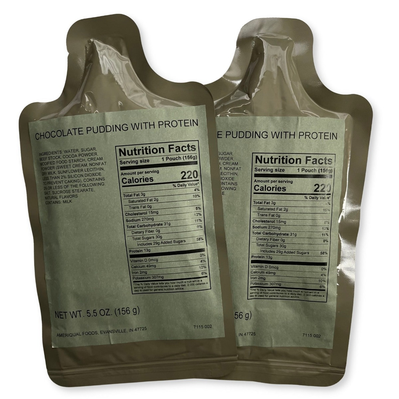 Mre Chocolate Pudding With Protein